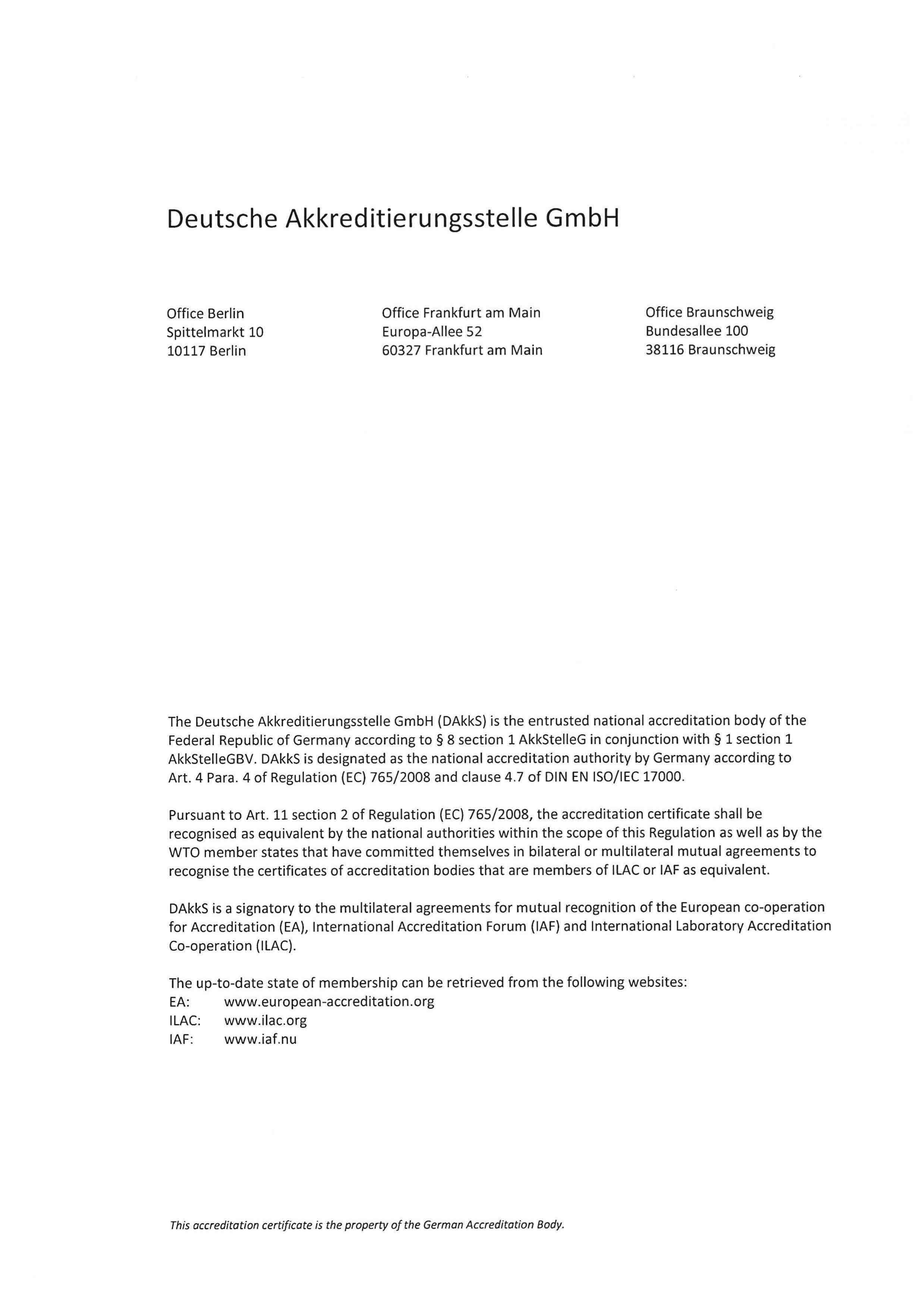 Accreditations – SRS Certification GmbH